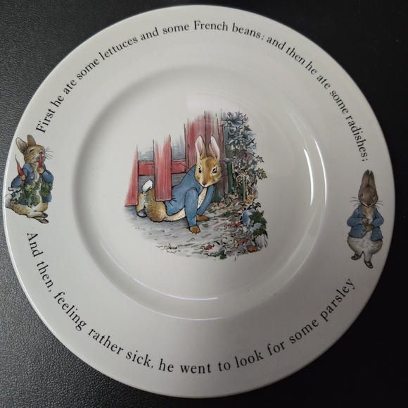 Wedgwood | Other | Peter Rabbit Ceramic Plate White Wedgwood Beatrix ...